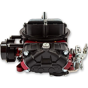NEW HOLLEY 600 CFM QUICK FUEL BRAWLER STREET CARBURETOR,RED BILLET BLACK FINISH,MECHANICAL SECONDARIES,ELECTRIC CHOKE,4150 MODEL,COMPATIBLE WITH GASOLINE