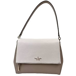 Kate Spade Leila Medium Pebbled Leather Shoulder Bag (Warm beige)