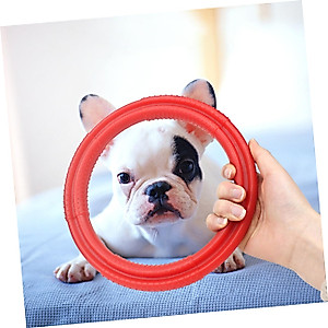 BESTOYARD Dog Pet Interactive Training Ring Outside Toys Outdoor Toys Outdoor Playset Teething Toy Dog Catching Ring Puppy Chew Toy Dog Chewing Ring Dogman Toys Indoor Rubber Teether