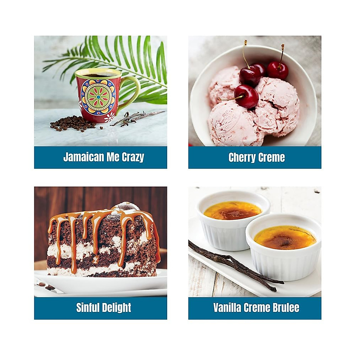 Gourmet Flavored Decaf Coffee Sampler Pack - 10 Bags of Unique Flavored Coffees - Roasted by Door County Coffee