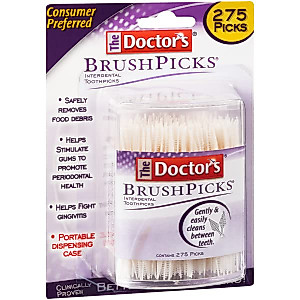 The Doctor's BrushPicks Interdental Toothpicks, 275 Count (Pack of 7)