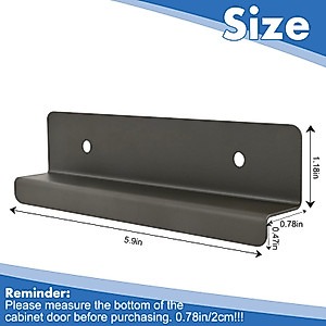 Vxyaaz Trash Cabinet Foot Pull,Foot Pull for Trash Cabinet Drawer,Foot Handle for Trash Drawer（Grey/5.9in）