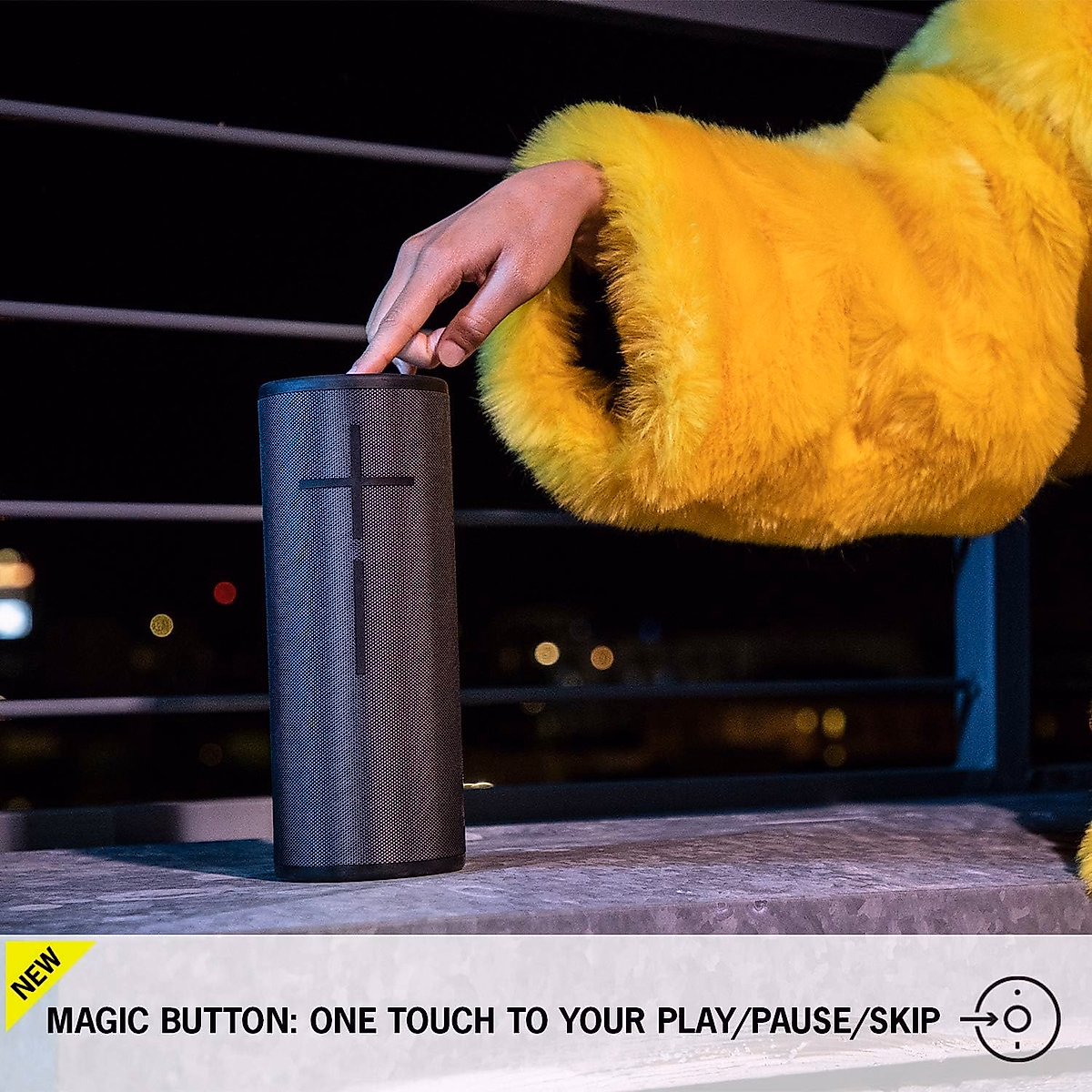 Ultimate Ears Boom 3 Wireless Bluetooth Speaker, Bold Sound + Deep Bass, Bluetooth, Magic Button, Waterproof, 15 Hours Battery, Range of 150 ft - Ultraviolet Purple (Renewed)