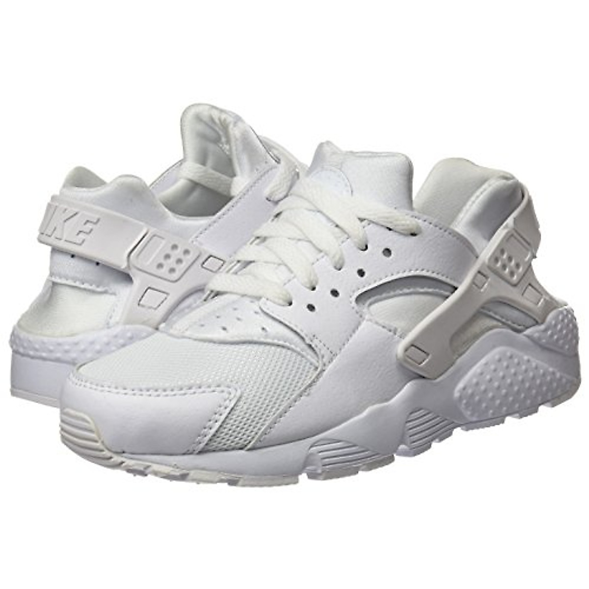 Nike Boy's Huarache Run (Big Kid) White/White/Pure Platinum 4 Big Kid M