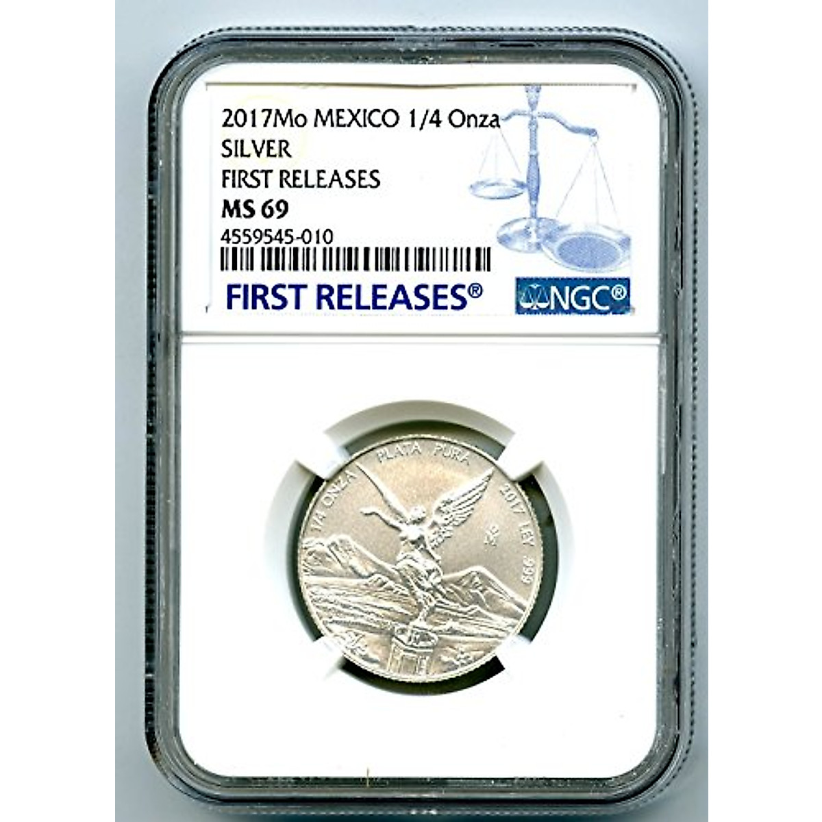 2017 O Mexico MO Libertad 1/4 OZ ONZA .999 Fine Silver Coin FIRST RELEASES Silver MS69 NGC