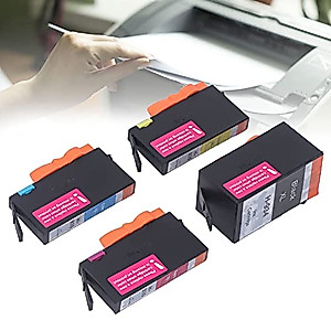 Fafeicy Ink Cartridge,4 Color Refill Cartridge Replacement Desktop Photo Printers for Officejet