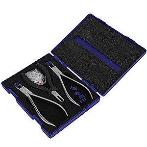 DAUERHAFT 3pcs Stainless Steel Rimless Eyeglasses Plier,Optical Eyeglasses Adjusting Pliers Repairing Kit,with Bag,for Eyeglasses Repair