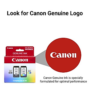 Canon PG-243/ CL-244 Ink Multi pack, Compatible to TR4520, MX492, MG2520, MG2922, TS302 and TS202 Printers