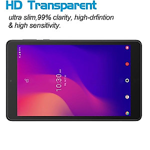 XunyLyee [2 Pack Screen Protector for Alcatel Joy Tab 2, Easy Installation Tempered Glass for Alcatel Joy Tab Kids 2 (8.0 Inch)