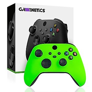 Gamenetics Custom Official Wireless Bluetooth Controller for Xbox Series X/S And Xbox One Console - Un-Modded - Video Gamepad Remote (Soft Touch Neon Green)