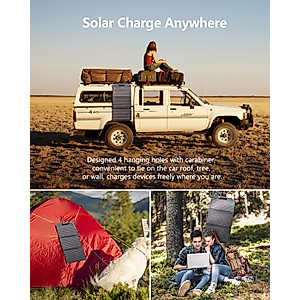 MARBERO Portable Power Station with Solar Panel Kit Solar Generator Included 110V Laptop Charger for Outdoor Home Camping Emergency RV