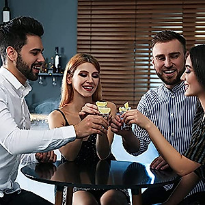 Vivimee 30 Pack Heavy Base Shot Glasses Bulk, 2.2 oz Square Shot Glasses Set, Clear Espresso Shot Glass, Small Whiskey Shot Glasses for Vodka, Whiskey, Tequila, Espressos, Spirits & Liquors