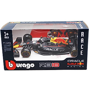 HNW Bburago 1:43 New 2022 F1 Red Bull Racing RB18 1# Verstappen 11# Perez Special Paint Formula One Alloy Super Toy Car Model (RB18#1)