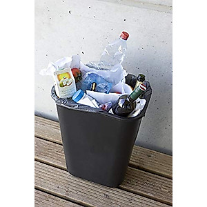 Rubbermaid FG295500BLA Small Black 14 Quart Wastebasket