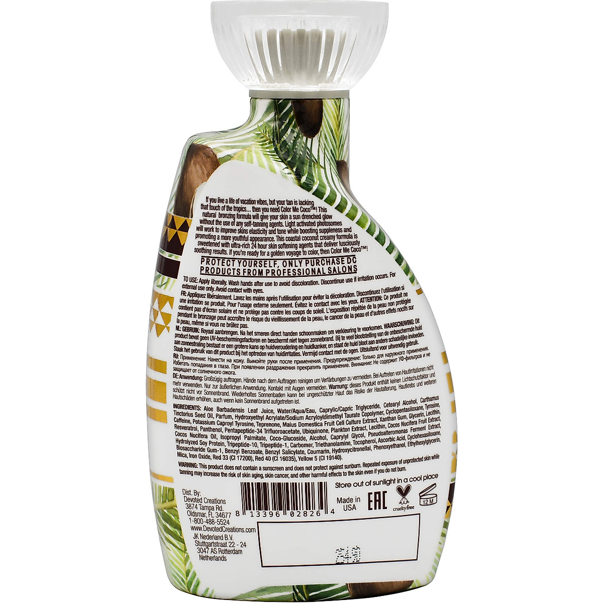 Devoted Creations Color Me Coco Bronzer Tanning Lotion 13.5 oz