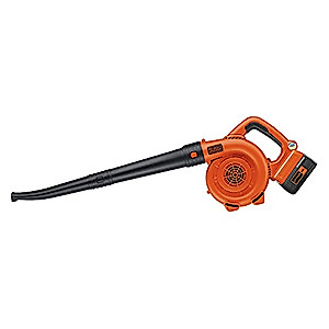BLACK+DECKER 40V MAX Cordless Blower, Hard Surface Sweeper, Variable Speed Up To 120 MPH, with Battery and Charger (LSW36)