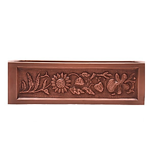 Sunflower Single Bowl Copper Apron-Front Sink – 30″ 29-3/4" W x 21-1/2" D x 10" H