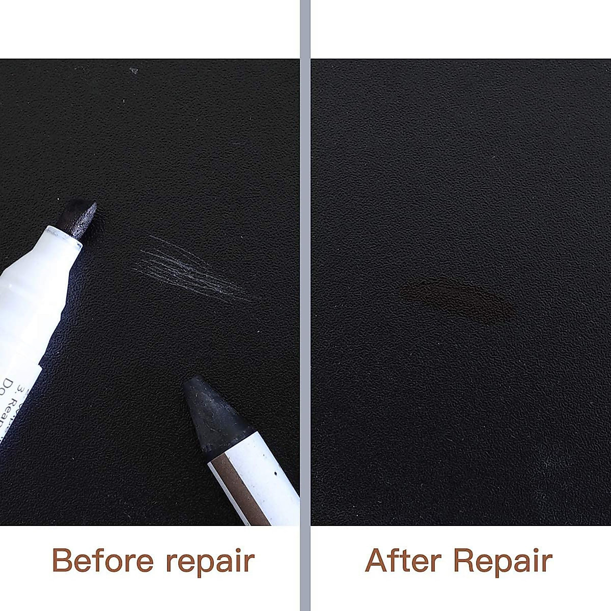 DEWEL Furniture Markers Touch Up, Upgrade Wood Furniture Repair Kit, Premium Wood Scratch Repair Markers and Wax Sticks for Wood Stains Scratches Hardwood Wooden Floor Tables, Set of 17