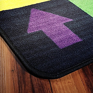 Flagship Carpets ABC Letter Blocks Area Rug for Children's Classroom Floor Mat, Play Room Carpet and General Educational Activities, 7'6" x 12', Multi-Color