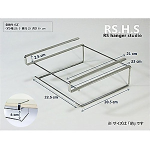Hanging rack cutting board holder cutting board stand 18-8 stainless steel drilling unnecessary screwing unnecessary made in Japan by Earl S. hanger studio