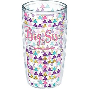 Tervis Big Sis Sister Made in USA Double Walled Insulated Tumbler, 10oz Wavy, Unlidded