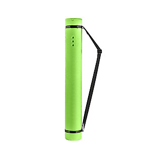 JJRING Green Poster Tube, 25" to 40" Extendable Poster Storage Holder Tube with Carrying Strap, Poster Carrying Case for Blueprints, Scrolls, Maps and Architect Papers