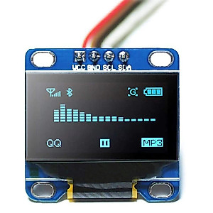 DEVMO 12864 0.96 Inch I2c IIC Serial OLED LCD LED Display Screen Serial Module 128 X 64 Compatible with Ar-duino Display Raspberry PI 51 Msp420 Stim32