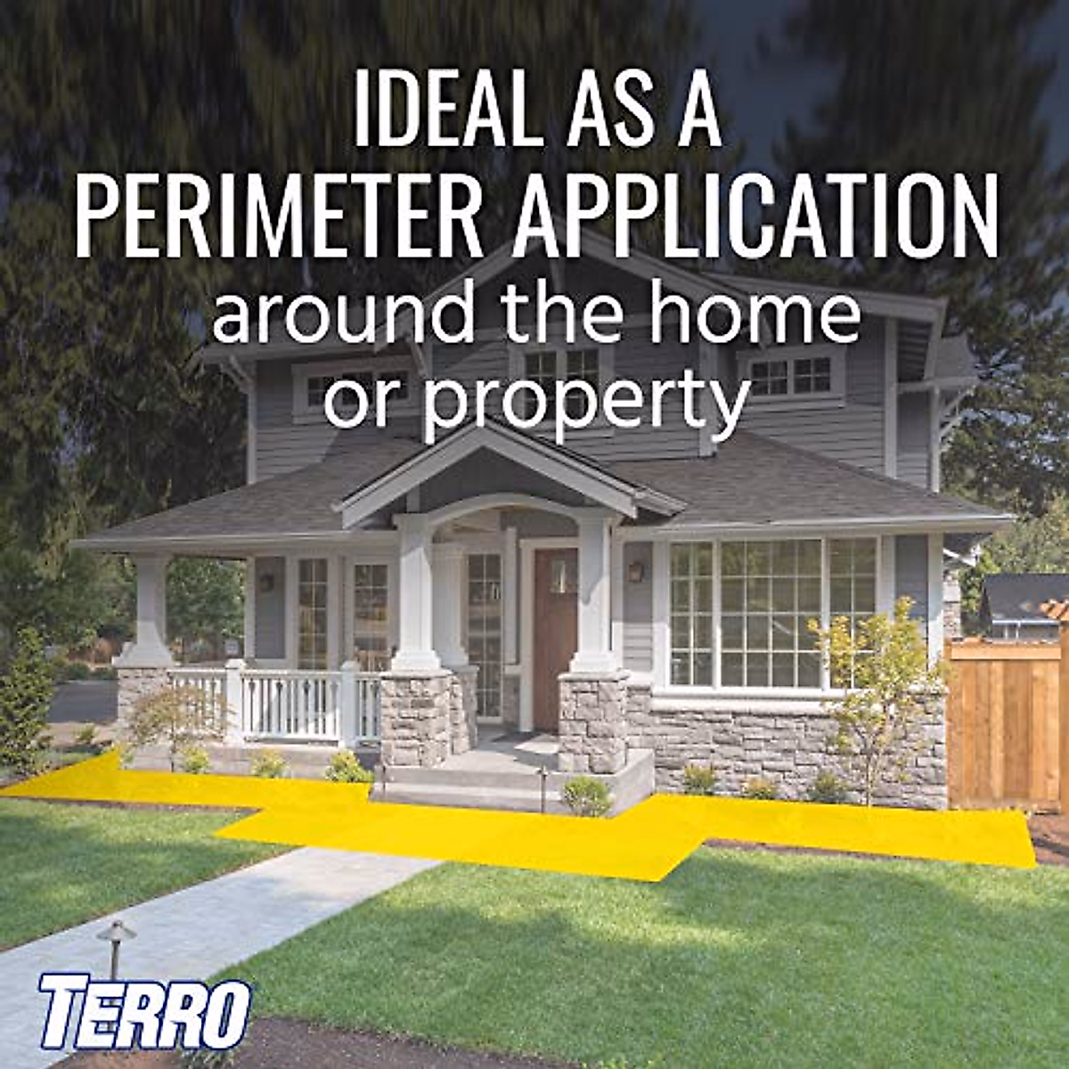 TERRO T2600 Perimeter Ant Bait Plus - Outdoor Ant Bait and Killer - Attracts and Kills Ants, Carpenter Ants, Roaches, Crickets, Earwigs, Silverfish, Slugs and Snails - 2Lbs