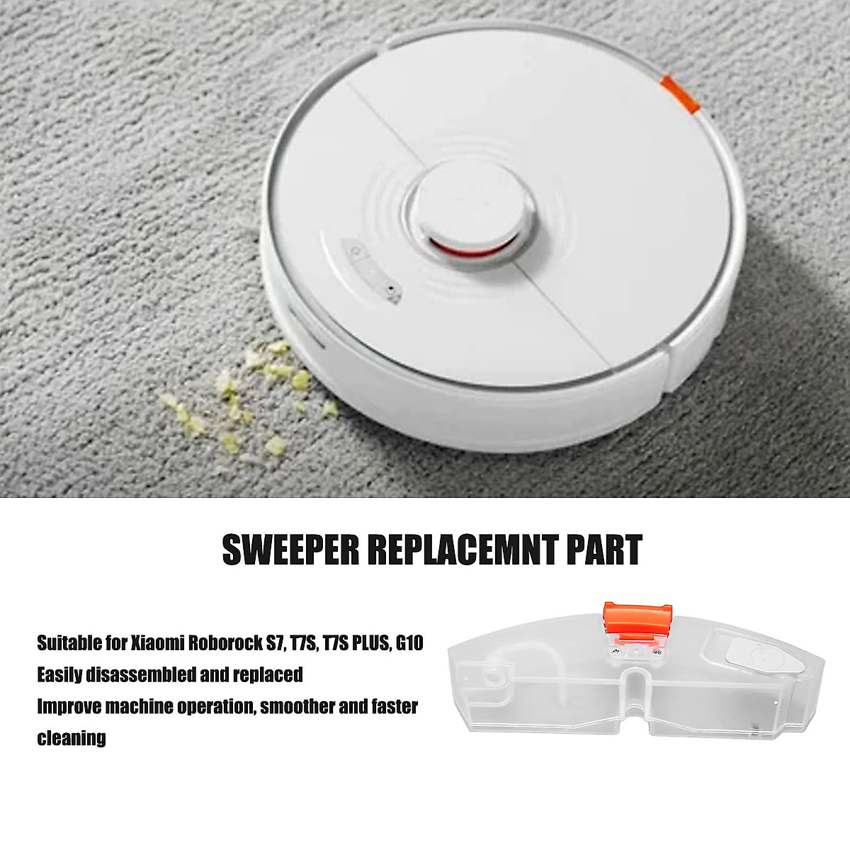 Water Replacement Part Sweeper Accessories for Xiaomi S7 T7S T7S Plus G10 Improve Performance