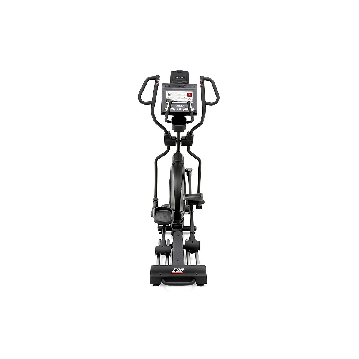 New 2023 Elliptical Exercise Machine by Sole Fitness, Home Workout Equipment for Cardio, Running, and Walking, 13.3" Touch Screen, 20" Stride Length, Bluetooth, and Heart Rate Monitoring (Sole E98)