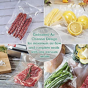 ULTTY Vacuum Sealer Bags for Food Saver - Suitable all Popular Vacuum Sealers, 100% BPA-Free | 2 Vacuum Sealer Rolls 8 inch X 20ft & 11 inch X 20ft