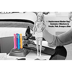 Replacement Markers for Barbie ~ Barbie Airbrush Designer ~ CLD91 ~ Replacement Markers in Purple, Pink, Orange & Blue