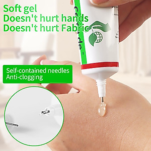 Cerca de Fabric Glue，Liquid Stitch Fabric Adhesive，Mighty mend it Fabric Glue, Strong, Waterproof Glue for Fabric Repair and Permanent Bonding, 2 oz.