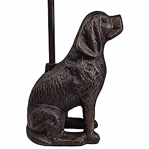 LuLu Decor, Cast Iron Decorative Dog Door Stopper with Rod, 5lbs 1oz