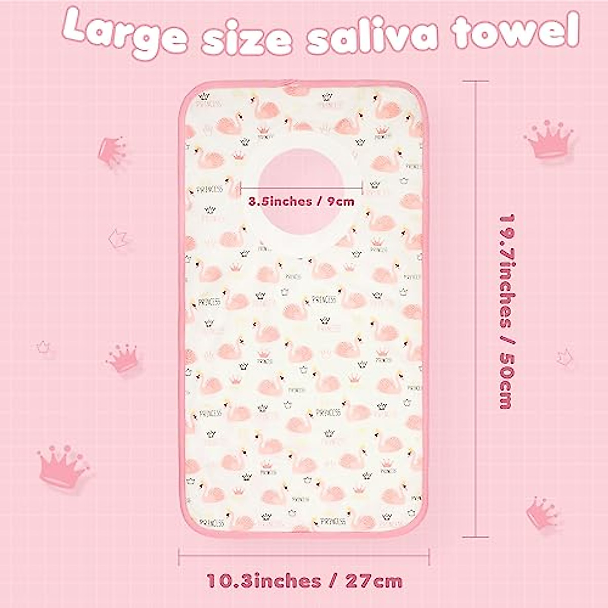 Newwiee 5 Pieces Waterproof Muslin Pullover Baby Bibs Full Coverage Toddler Bibs Soft Absorbent Large Bibs Comfortable Towel Bibs Colorful Baby Drooling Bibs for Feeding and Drooling Toddlers