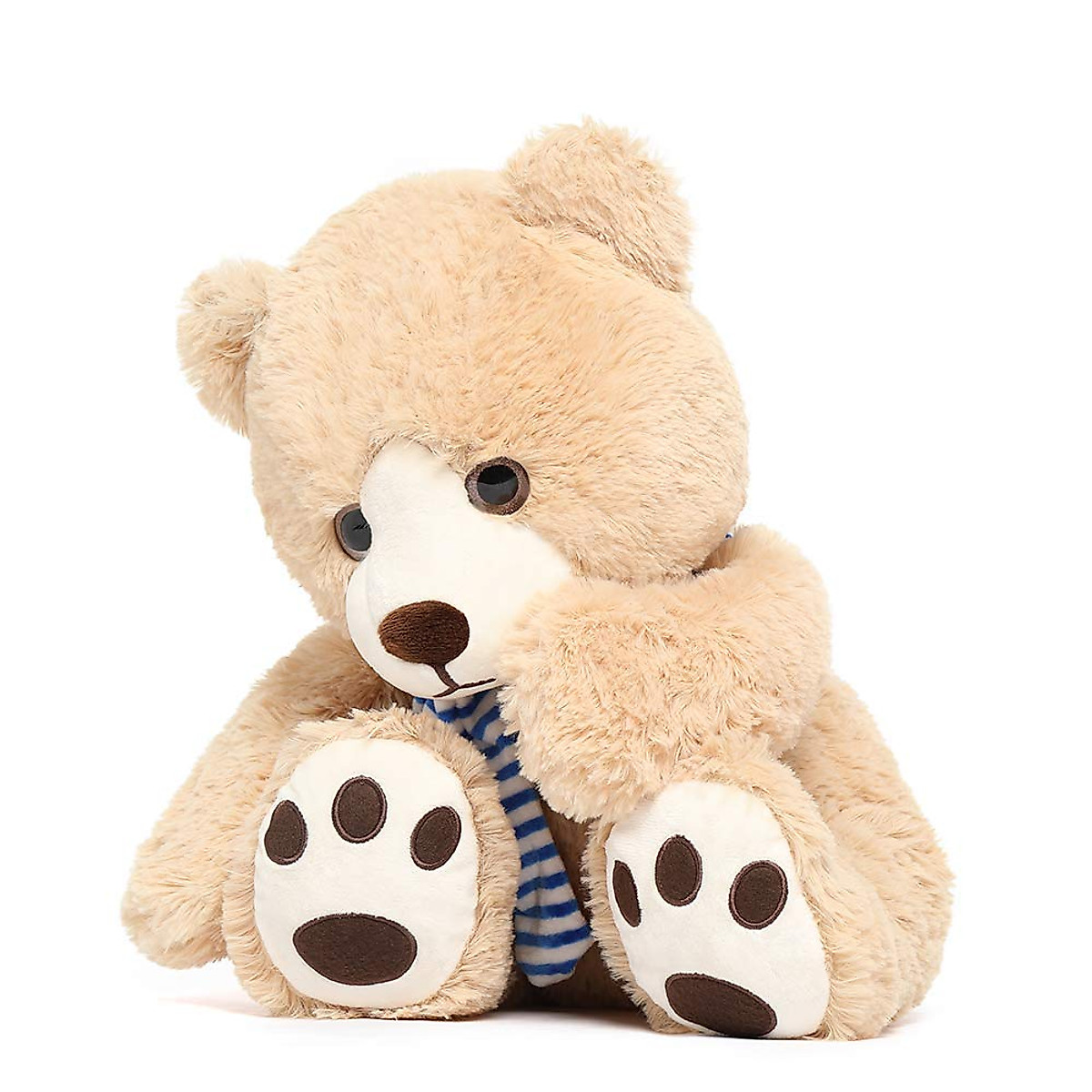 Tezituor 24 Inch Teddy Bear Stuffed Animal, Big Teddy Bear Plush Toys with Scarf, Cute Brown Teddy Bear for Girlfriend Kids