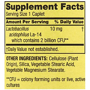 Spring Valley Probiotic Acidophilus 100ct Digestive Health