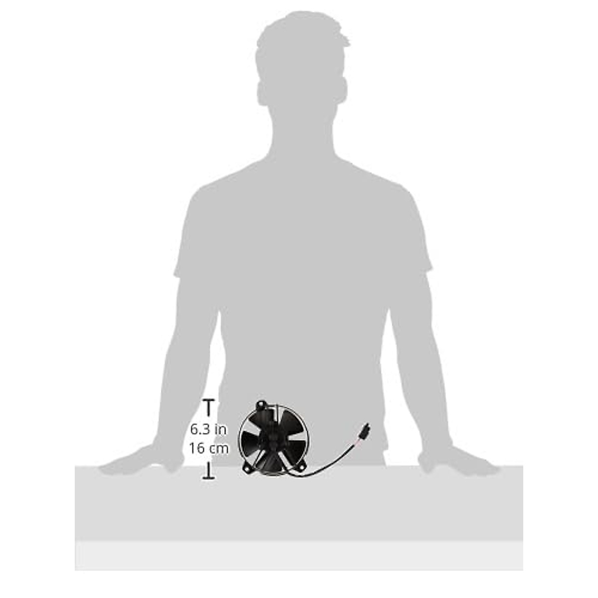 Spal 30103013 5.2" Paddle Blade Pusher Fan