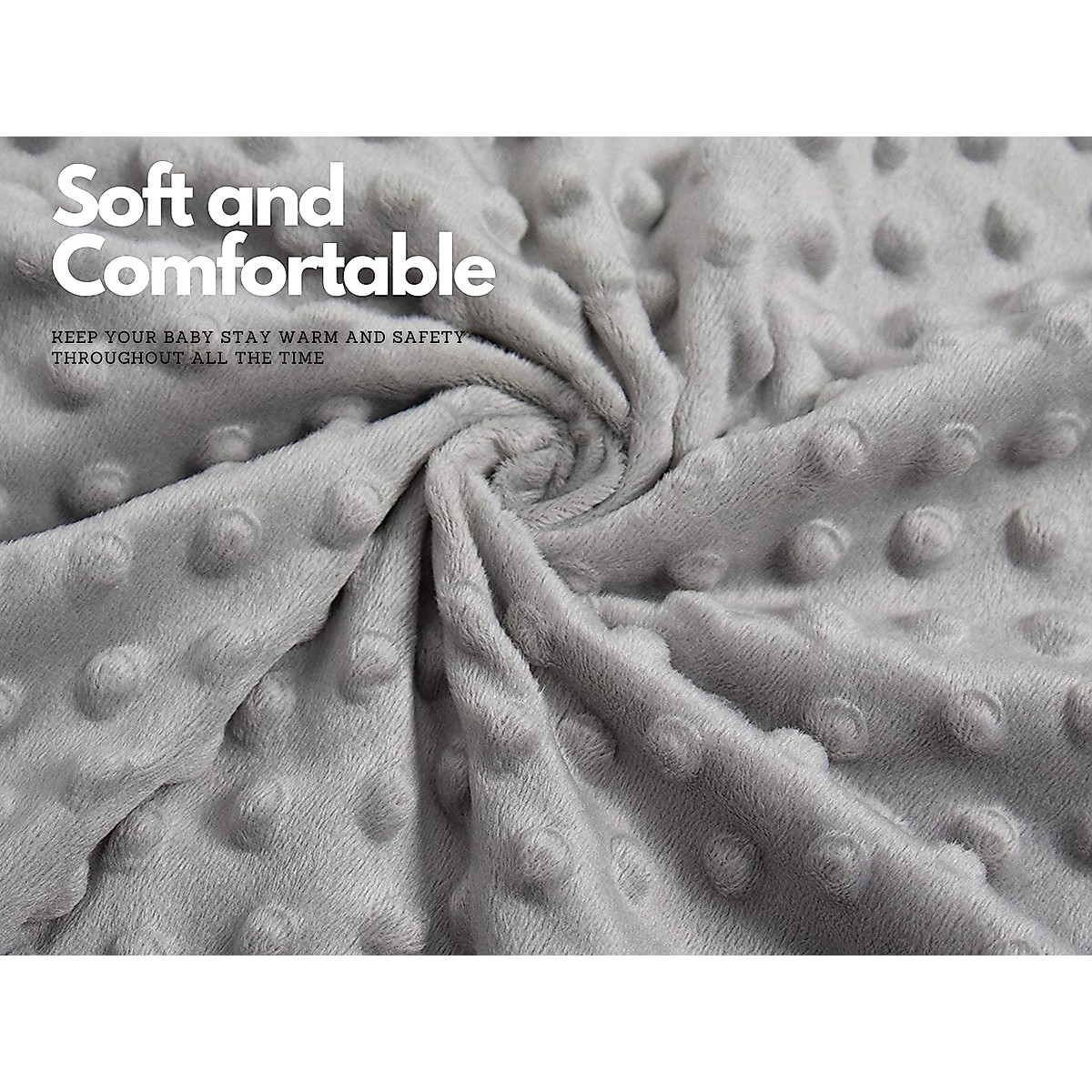 Giggle Angel Baby Plush Minky Blanket Double Layer with Dotted Backing for Baby Girl or Baby Boy (Dinosaur Pattern)