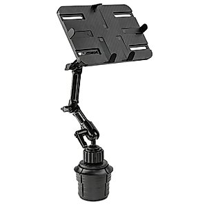 Mount-It! Premium Cup Holder Tablet Mount for Cars - Tablet ELD Mount - Heavy Duty Aluminum Tablet Mount For iPad, Galaxy, & Fire Tablets (MI-7320)