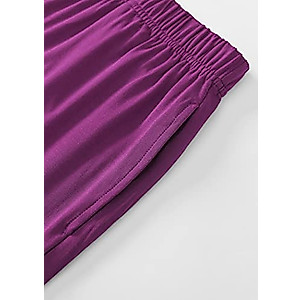 Latuza Women's Viscose Tank Top Shorts Lounge Set XL Eggplant Boysenberry