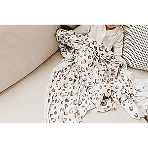 Copper Pearl Large Premium Knit Baby Swaddle Receiving Blanket Millie