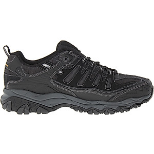 Skechers mens Afterburn M. Fit fashion sneakers, Black, 10.5 US