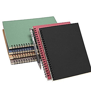 Rocutus 6 Pack Colorful Spiral Notebook,Student Study Book Spiral Notebook Office Simple Working Book Diary Notebook,8.3 x 5.5 inch