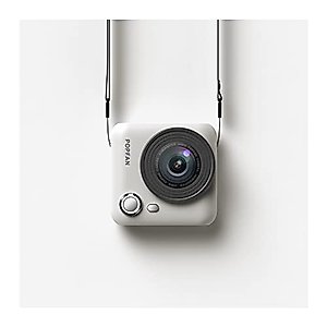 Portable Hanging Neck Fan, mini hanging neck fan with adjustable lanyard. Adjustable wind speed in three gears, type-c charging, long battery life, suitable for indoor and outdoor use. (Camera White)