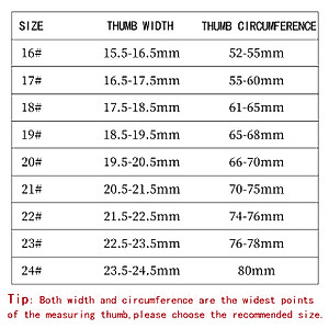 AMEYXGS Archery Thumb Ring Handmade Brass Finger Protector Thumb Protector Ring for Outdoor Archery Hunting Accessories Finger Tab (21#)