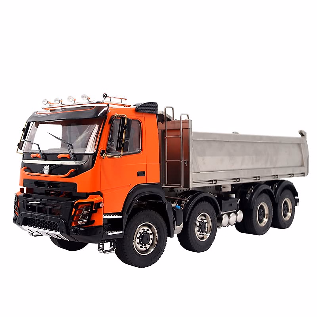 Jdm-161 1/14 8X8 Rc Hydraulic Dumper Truck Model with Motor Esc Servo Radio Controller Differential Lock