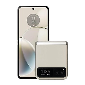 Motorola Razr 40 Dual-Sim 256GB ROM + 8GB RAM (GSM Only | No CDMA) Factory Unlocked 5G Smartphone (Vanilla Cream) - International Version