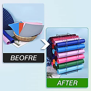 DROLE Vinyl Roll Storage Rack 24 Holes Vinyl Roll Holders for Craft Room Organizers and Storage 1.96" Holes