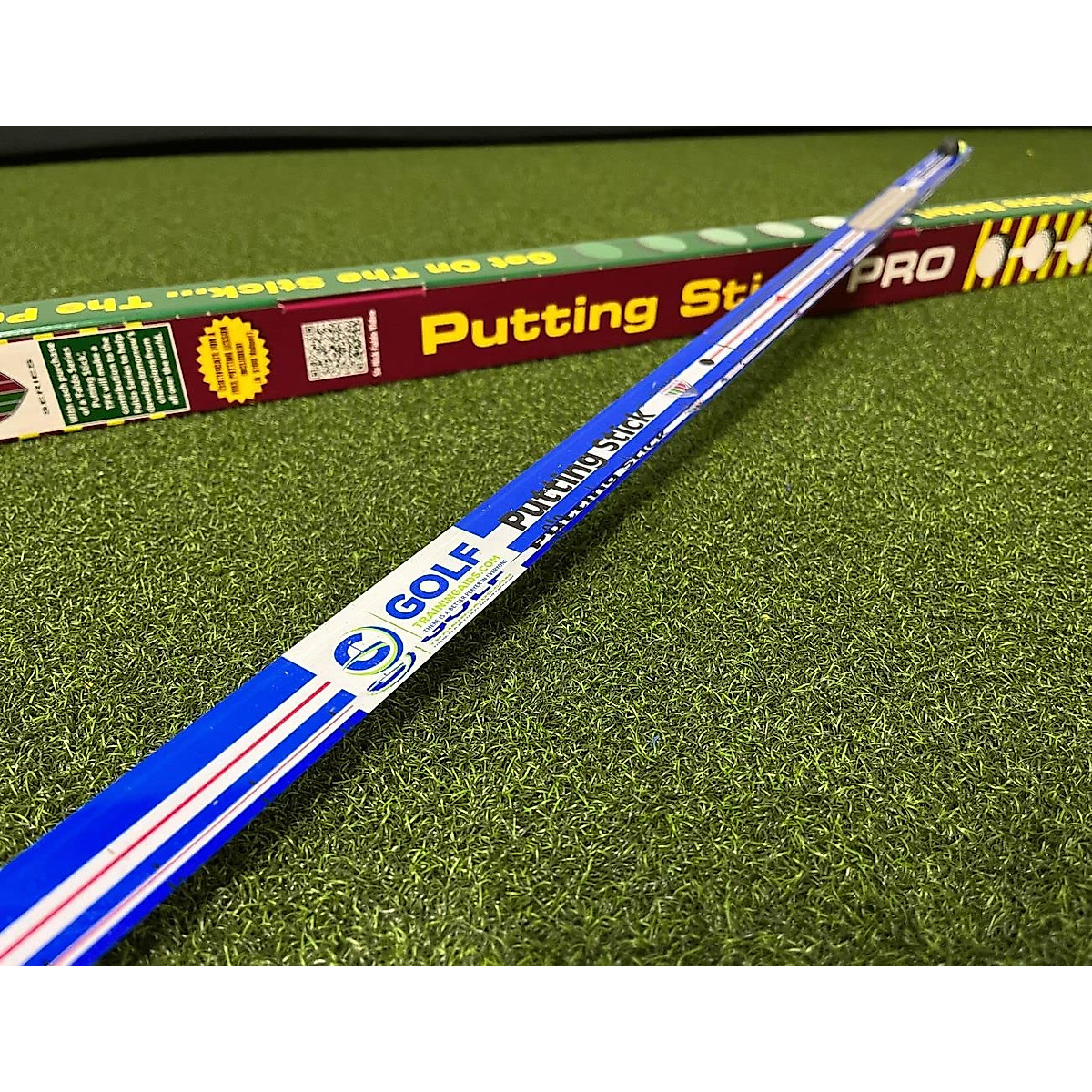 The Putting Stick Pro Golf Training Aids - Putting Training Aid for Golf Putting Practice with Eyeline Putting Mirror - Endorsed by Golf Instructors & Used by Tour Pros Worldwide (Royal Blue)